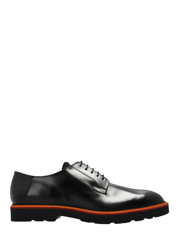 Paul Smith Leather Derby Shoes - Black
