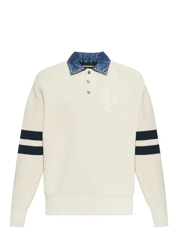 Dsquared2 Polo Sweater - Cream