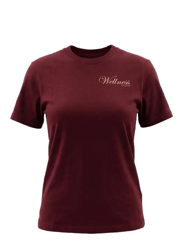 SPORTY & RICH Central Park Collection T-shirt - Burgundy