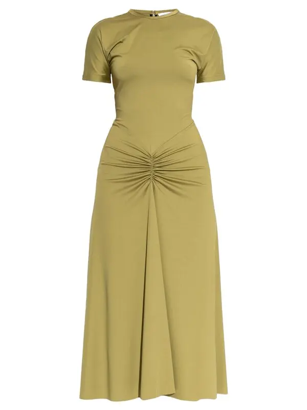 Victoria Beckham Dress With Draping - Green
