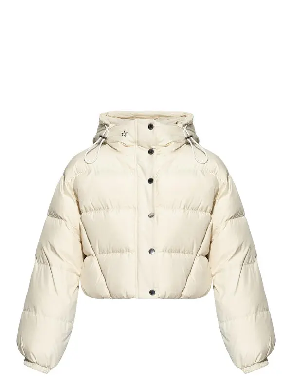 Perfect Moment Hooded Down Jacket - Cream