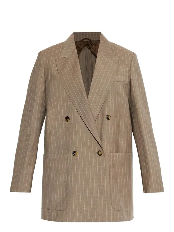Max Mara Acciaio Oversized Blazer - Beige