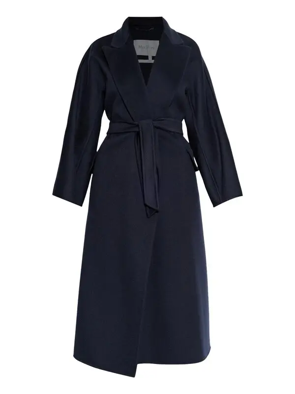 Max Mara Cesto Cashmere Coat - Navy Blue