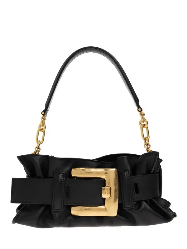 Balmain Anthem Mini Shoulder Bag - Black