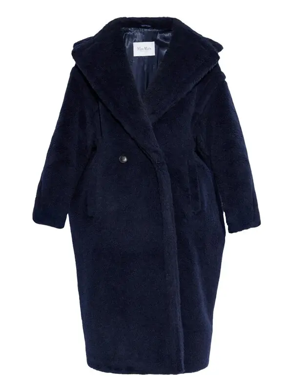 Max Mara Tedgirl Fur Coat - Navy Blue