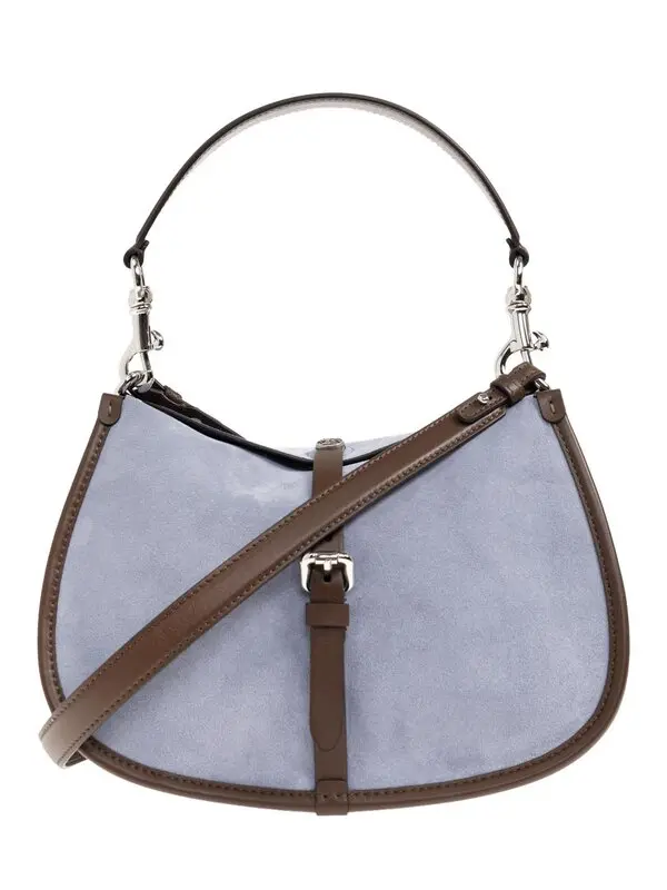 Etro Suede Shoulder Bag - Blue