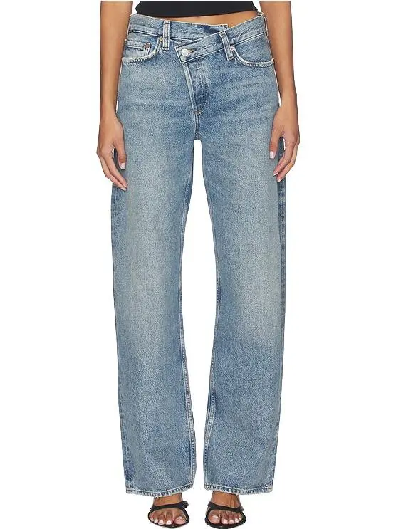 AGOLDE Arc Criss Cross Jeans - Blue