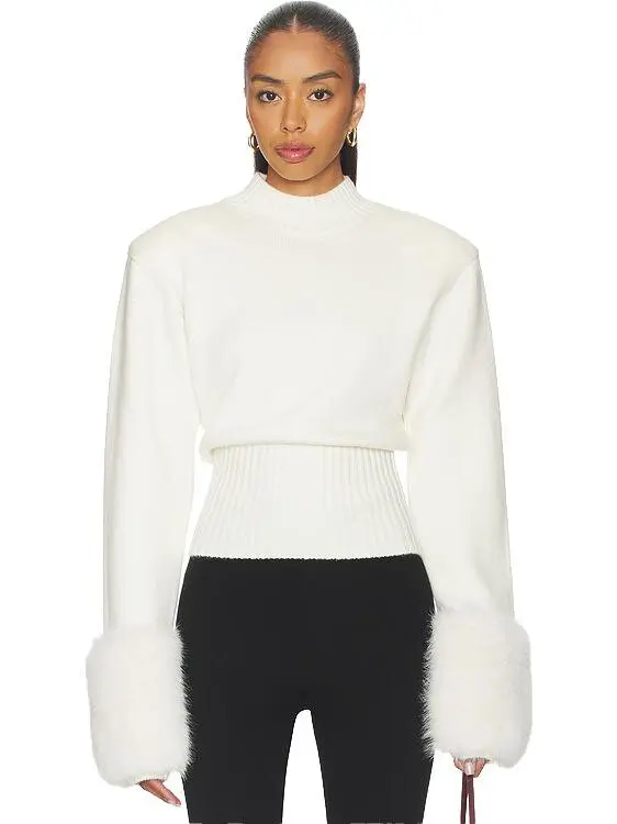 Ronny Kobo Jenner Knit Top - Ivory