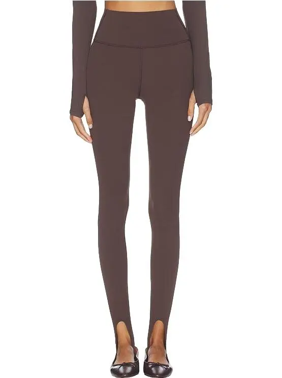 Splits59 River High Waist Airweight Stirrup Legging In . Also - Chocolate