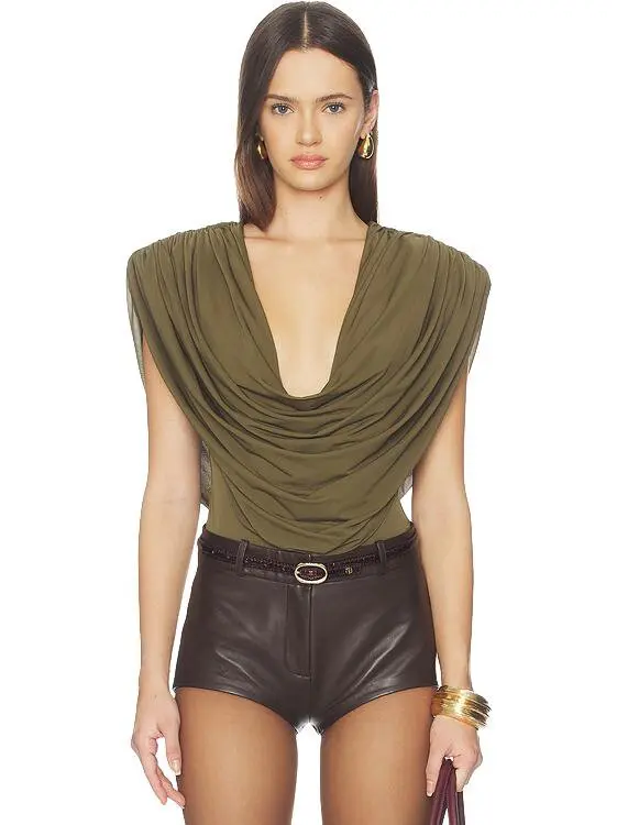 Ronny Kobo Cindi Bodysuit - Green