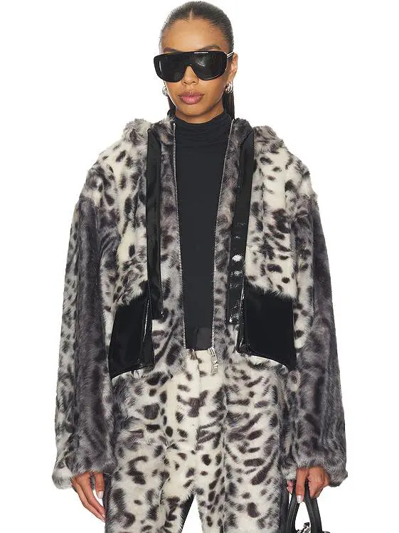 AKNVAS Hesse Leopard Jacket - Black