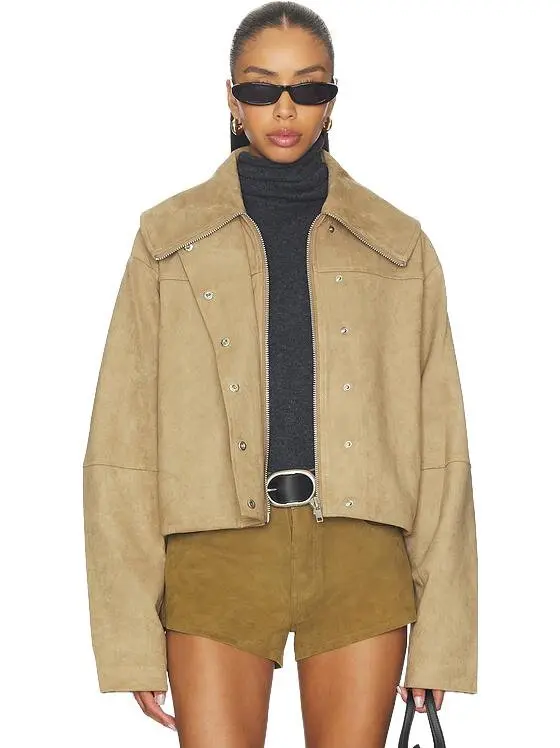 MADISON THE LABEL Solene Jacket - Tan