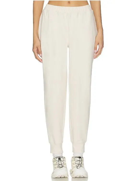 Varley Brushedrib Slim Cuff 25 Pant - Ivory