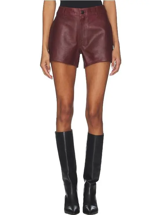 DL1961 Zoie Leather Short - Red
