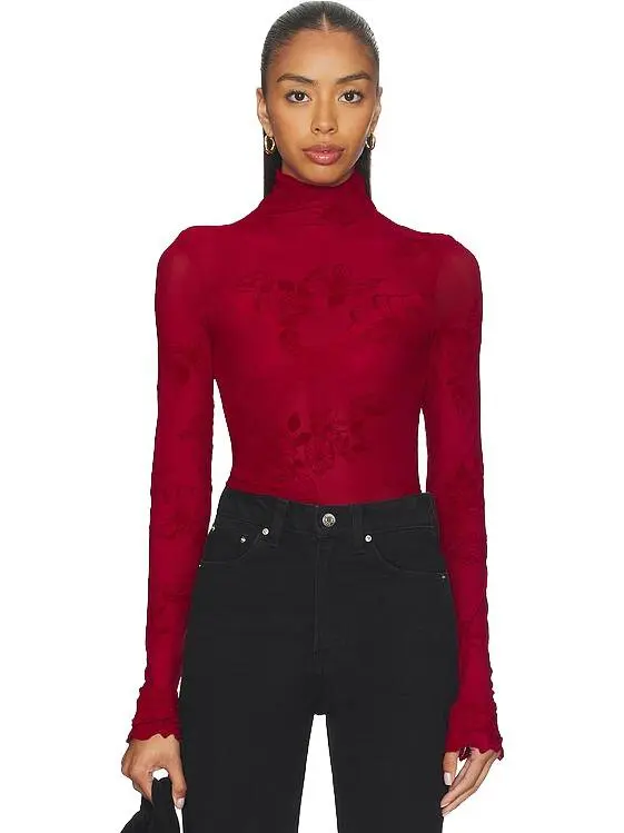 Free People You Decide Long Sleeve - Red