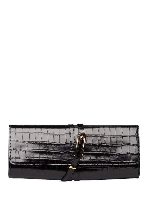 LIFFNER Belted Clutch Bag - Black
