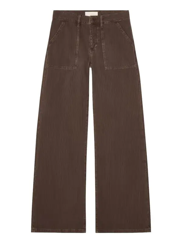 JEANERICA Guell Chevron Trousers - Brown