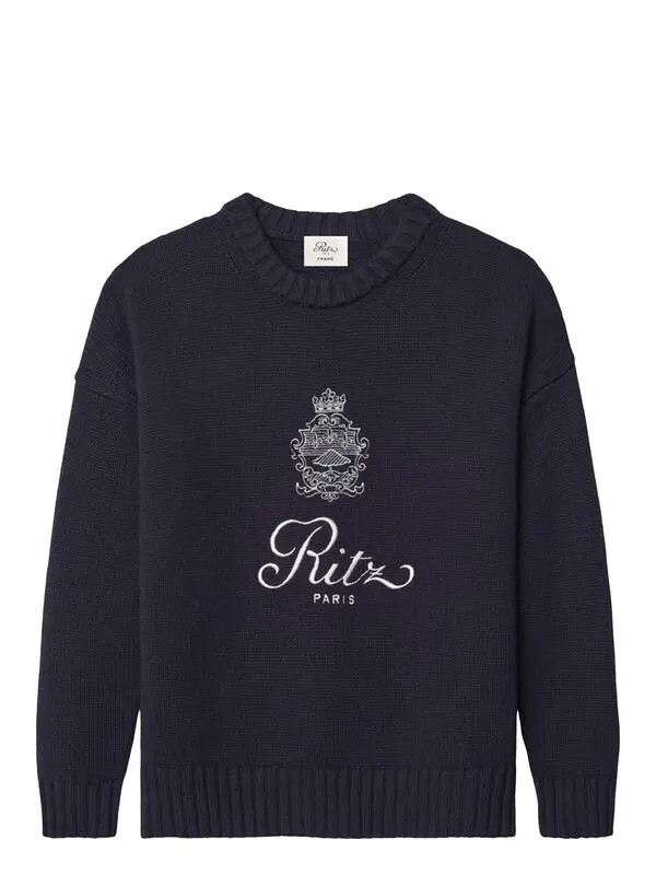 RITZ PARIS X FRAME Cashmere Sweater - Navy