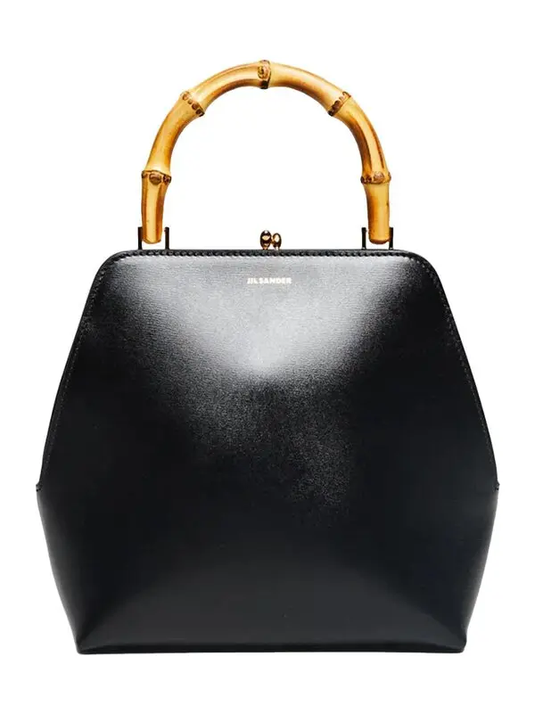 JIL SANDER Goji Bamboo Square Bag - Black