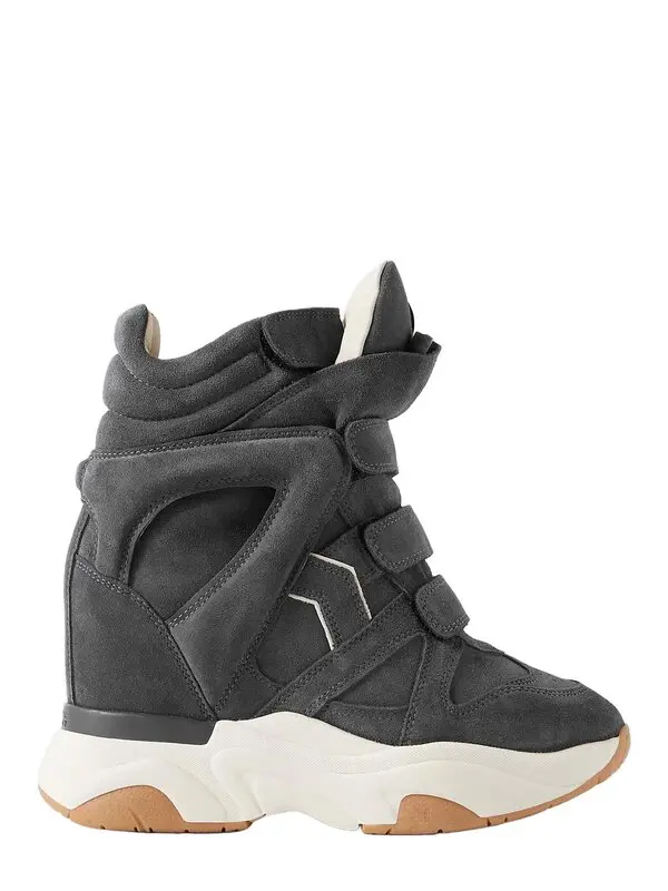 Isabel Marant Balskee High-top Wedge Sneakers - Grey