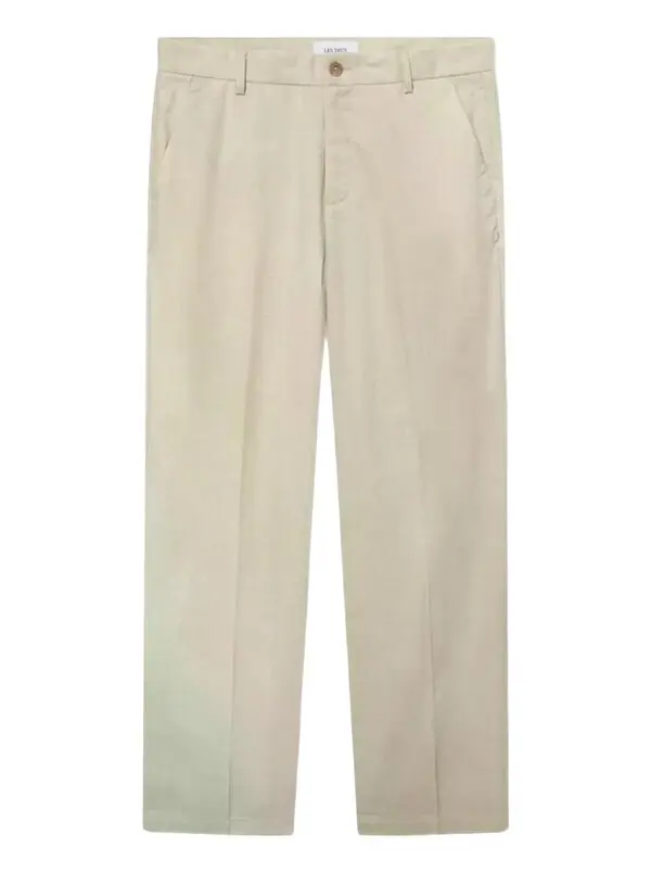 LES DEUX Pleated Straight Leg Trousers - Neutrals