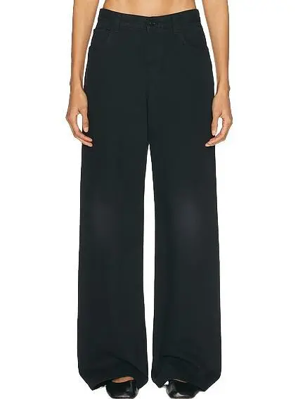 THE ROW Eglitta Wide Leg Jeans - Black