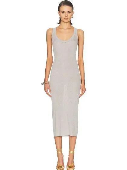 TOM FORD Midi Tank Dress - Silver