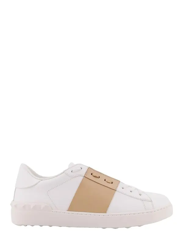Valentino Garavani Open Leather Sneakers - White