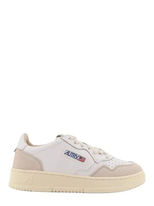 AUTRY Medalist Low Leather Sneakers - White