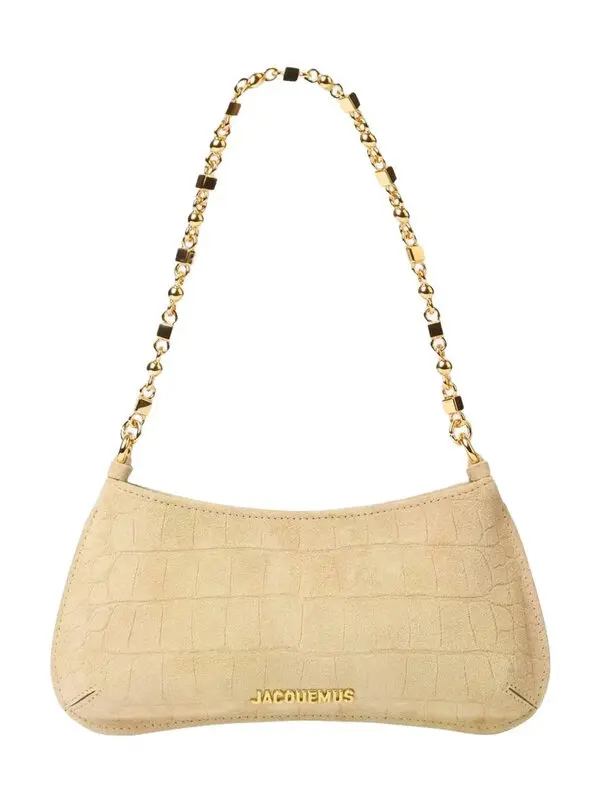 Jacquemus Small Le Bisou Chaine Shoulder Bag - Neutrals