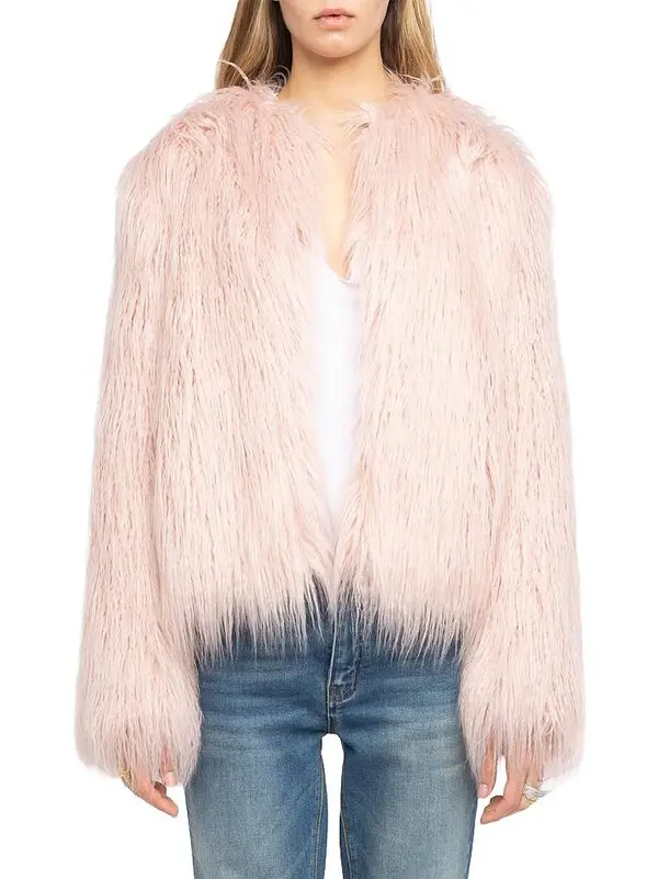 Zadig&Voltaire Freddie Faux Fur Coat - Bebe