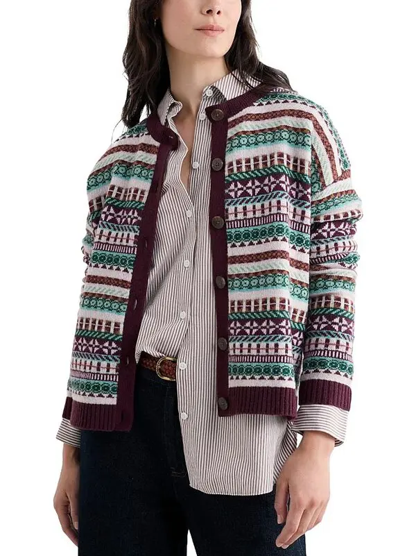 SEASALT CORNWALL Copperhouse Cardigan - Float Sardine Multi