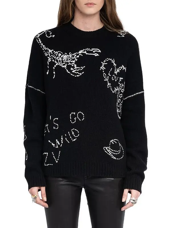 Zadig&Voltaire Baba Wool Sweater - Black