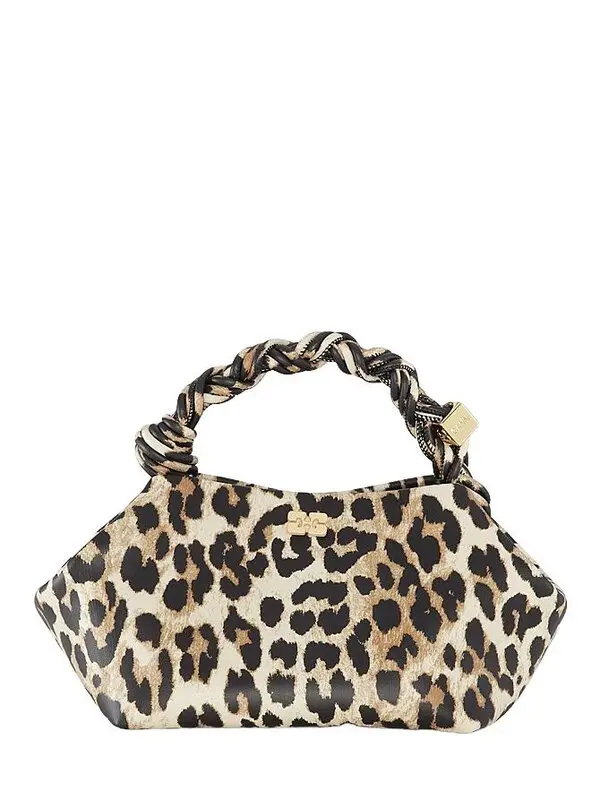 GANNI Animal Print Small Bou Bag - Leopard