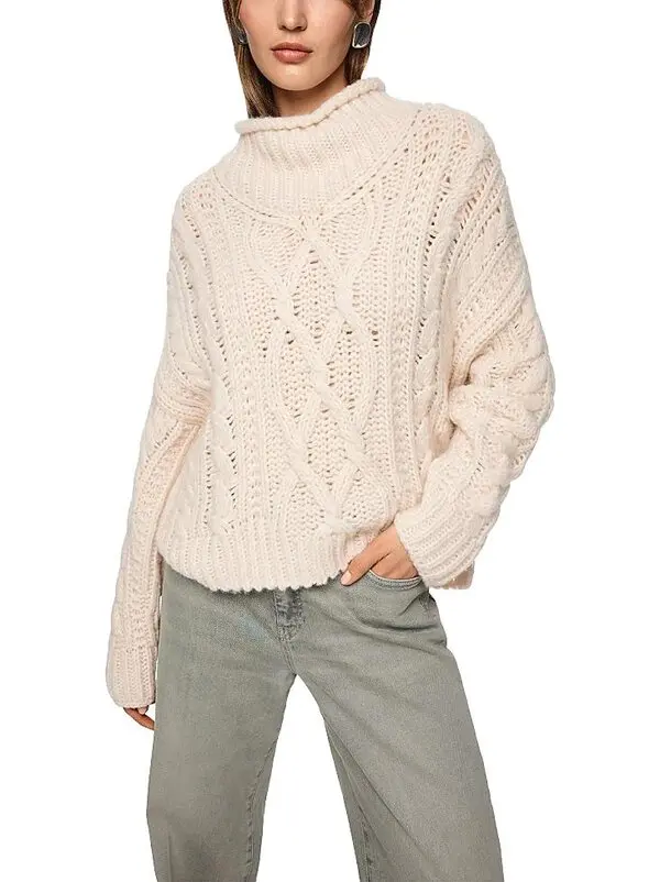 MARC CAIN Cable Knit Jumper - Smoke