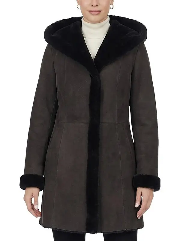 Gorski Merino Shearling Lamb Parka - Dark Brown