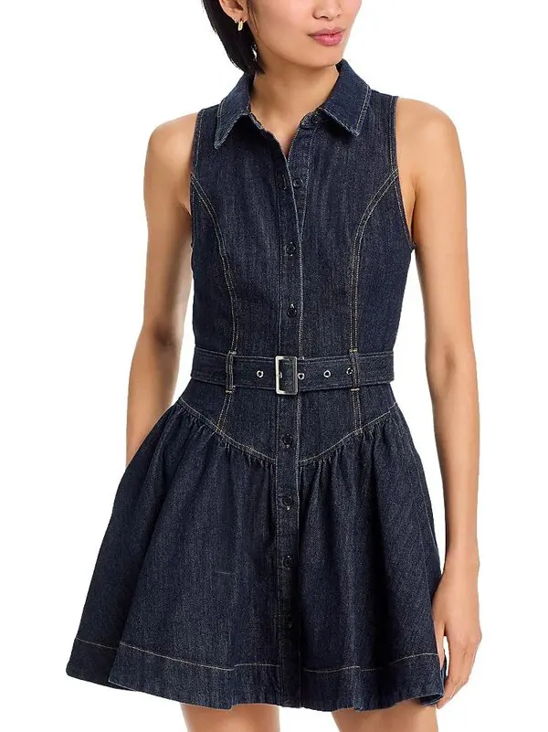 Steve Madden Senia Shirt Dress - Dark Indigo