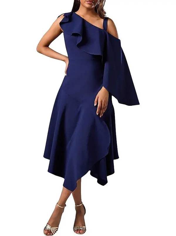 Coast Petite Midi Dress - Navy