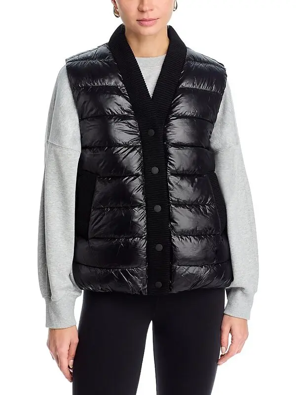 Varley Colwyn Combo Boxy Gilet Vest - Black