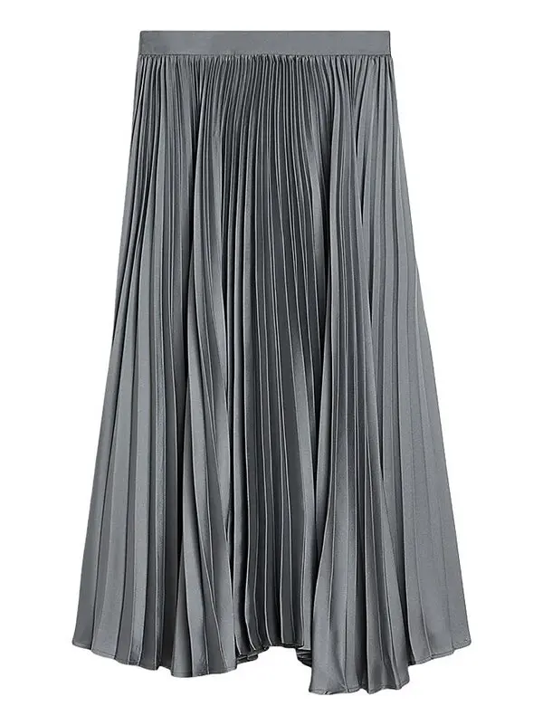 JIL SANDER Pleated Midi Skirt - Volcanic Glass