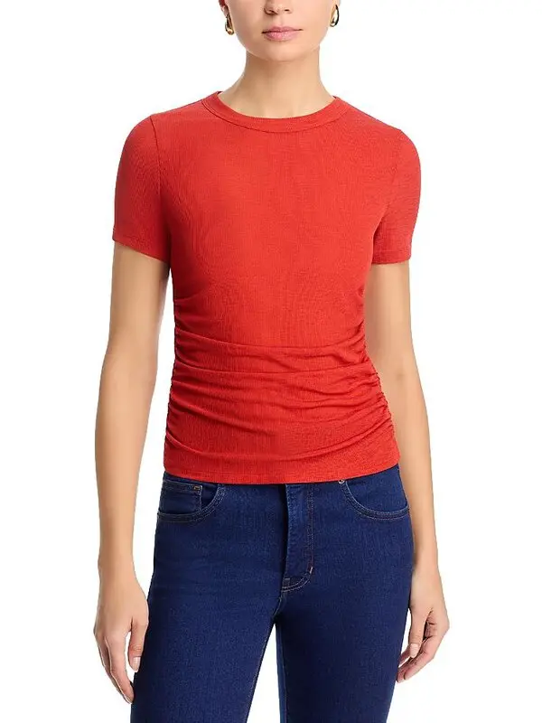 Veronica Beard Remus Tee - Carnelian