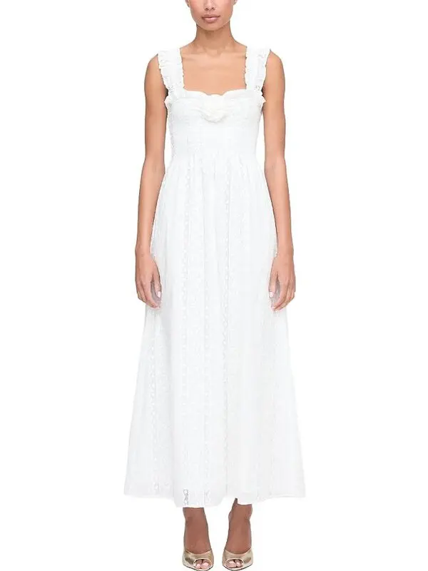 Hill House Home The Rosetta Nap Dress - White Broderie Voile