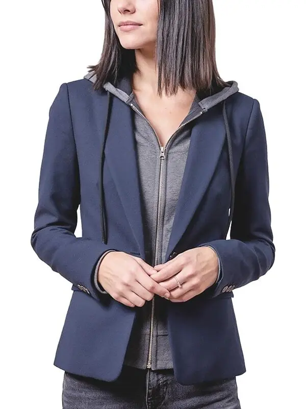 Central Park West Ryder Dickie Blazer - Grey-navy
