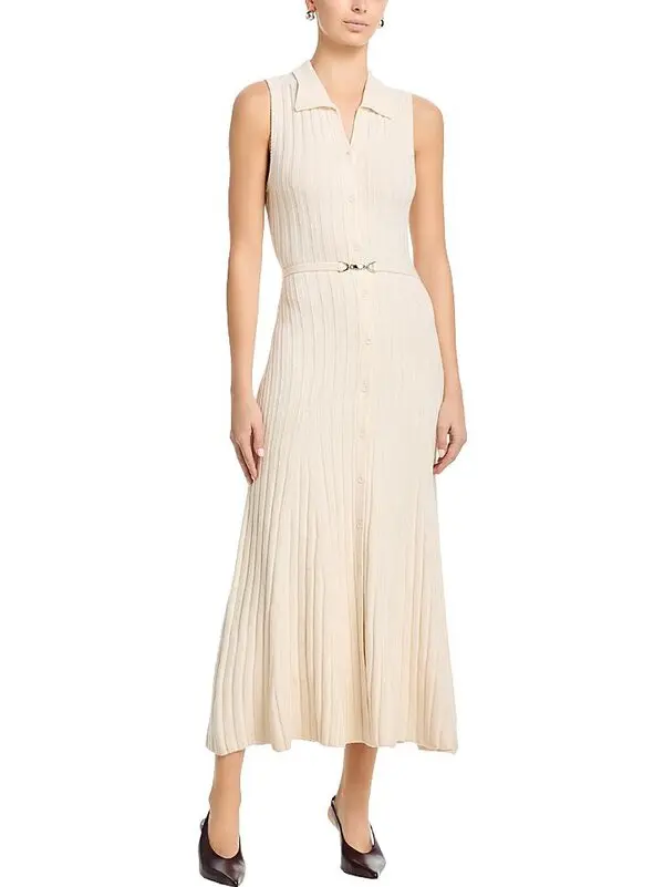 French Connection Babysoft Sleeveless Maxi Dress - Porcelain
