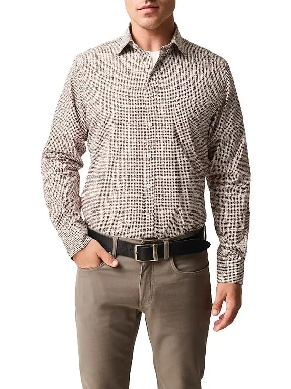 Rodd & Gunn Eastborne Long Sleeve Sports Fit Shirt - Olive