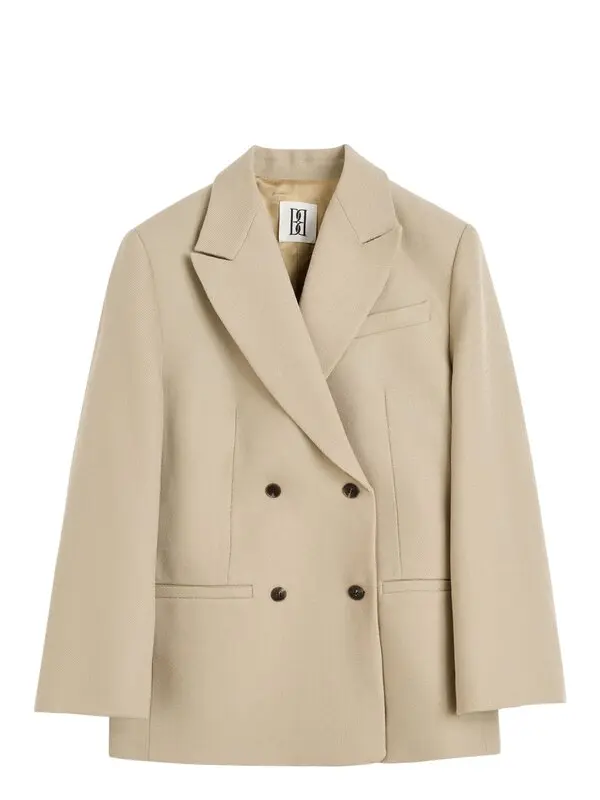 BY MALENE BIRGER Ramo Twill Blazer - Old Beige