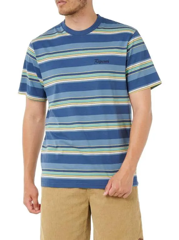 Rip Curl Mod Cali Stripe T-shirt - Bluefin