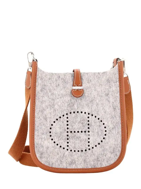 HERMES Evelyne Bag Gen Iii Felt Tpm - Gris Clair