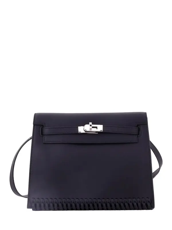 HERMES Kelly Danse Anate Fringe Bag - Noir