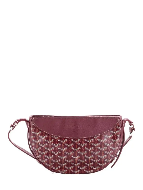 GOYARD Hirondelle Shoulder Bag Coated Canvas And Leather - Red